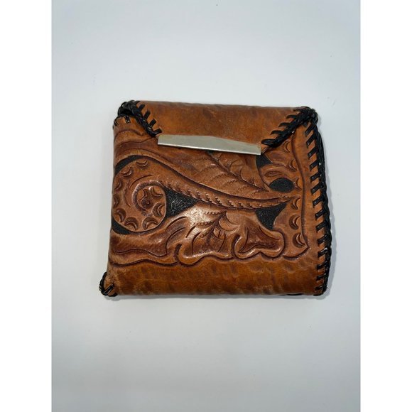 Handmade | Bags | Vintage Ladies Handmade Leather Carry All Wallet ...